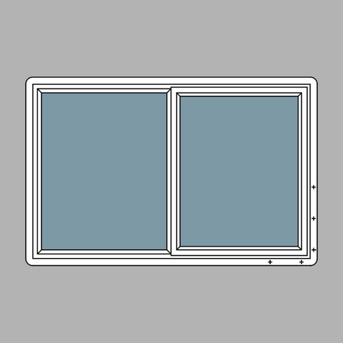 CC-1299 Horizontal Sliding Outboard Bolt-In Standard Weathertight ...