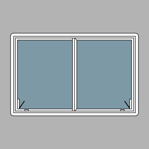 CC-1300 Horizontal Sliding Outboard Bolt-In Standard Weathertight ...