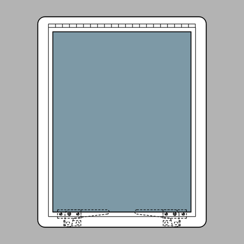 CC-1004 - Open Out Hinged Window - Outboard Mount | Cornell-Carr