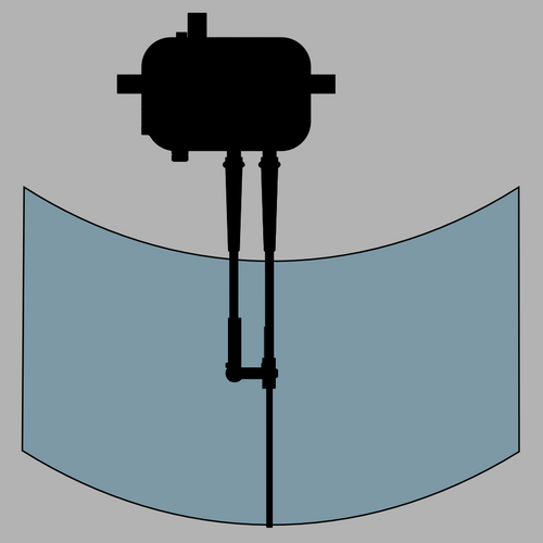 CC-5065 Navy Style Inboard Wiper, with Pivot Heater | Cornell-Carr