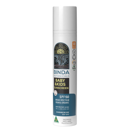 BINDA Baby & Kids Sunscreen SPF50 100g | Binda Botanicals