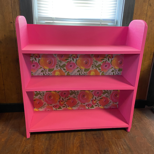 Bright Pink Bookshelf | My Site