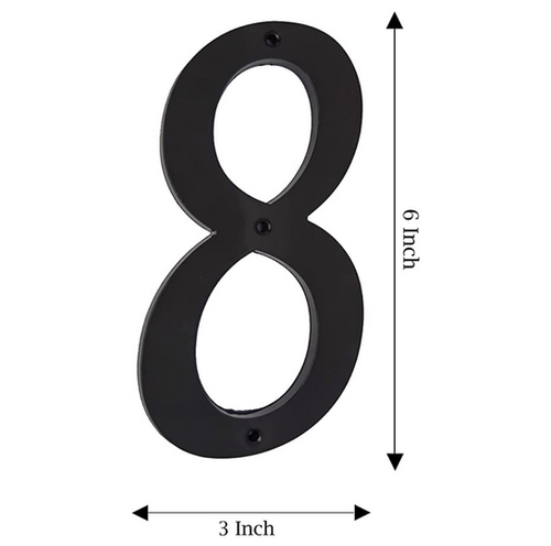 6 Inch House Number - 8 | Maya Superior