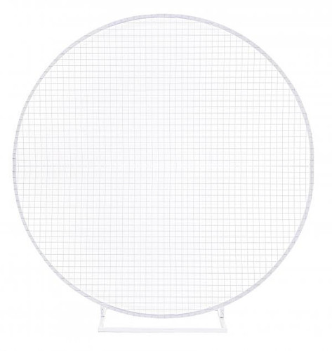 White Circle Mesh Backdrop | $60 | Party Hire Christchurch