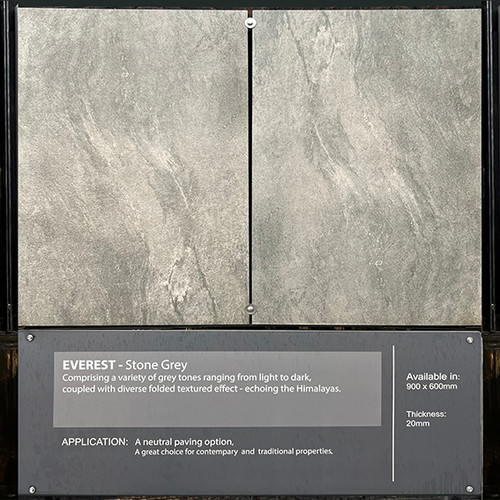 Everest - Grey - Porcelain Paving 900 x 600 | wellstonedleeds