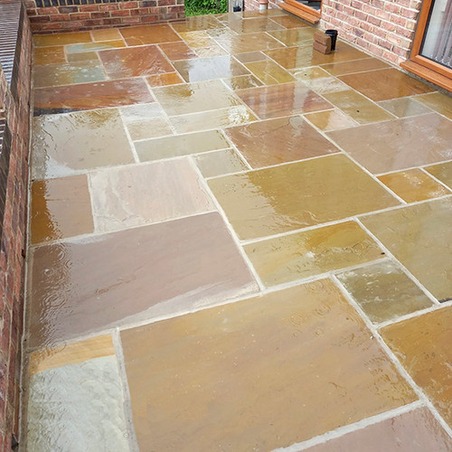 Rippon Buff Paving - Patio Pack | wellstonedleeds