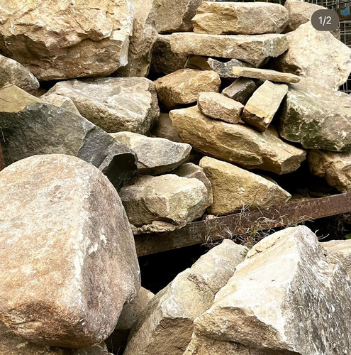Sandstone Rocks - Natural Pond Edging | wellstonedleeds
