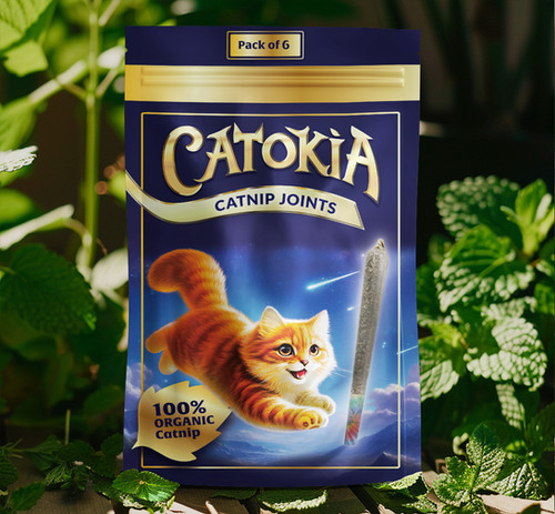 Catokia Catnip Joints by Utokia | 6 Pack | Cat Toy | Utokia Herb Co