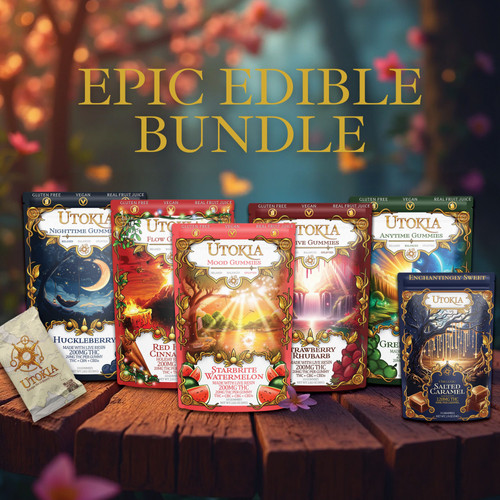 Epic Edible Bundle: 5 Gummy Flavors & Salted Caramel | Utokia Herb Co