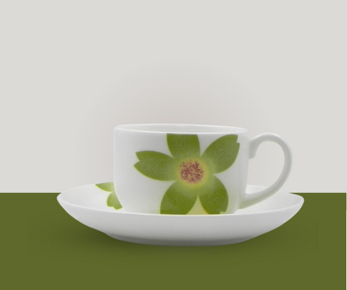 Mark Cup & Saucer Jalsa 158 ML (Set of 6) | Mudrika