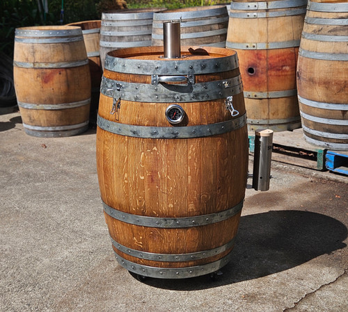 Hot & Cold Barrel Smoker | Kiwi Az Creationz