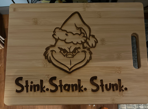 Customized Grinch Cutting Board | My Site 1