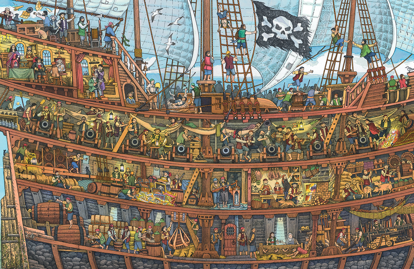 Cutaway Information Graphics