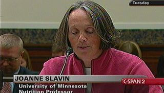 "A calorie, is a calorie, is a calorie," testified Ms. Slavin, "whether ...