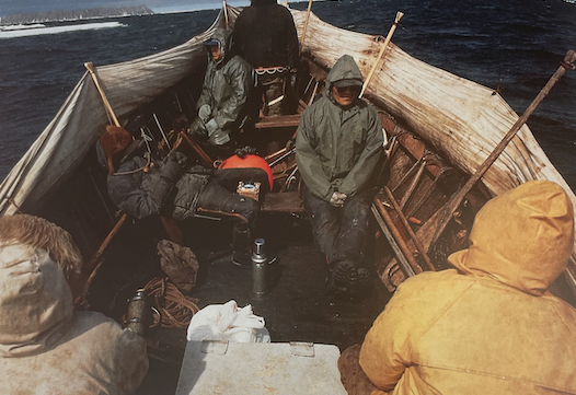 Ten walruses were dead. The men pulled the umiak onto the floe, patched ...