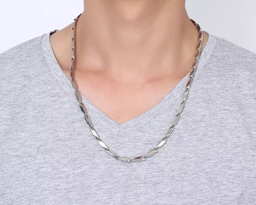 Collier pour homme tendance en acier inoxydable | Zarahissi