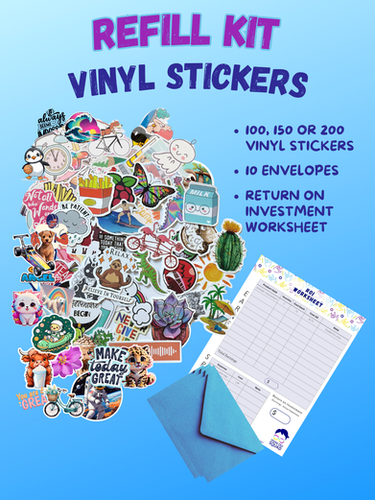 Vinyl Stickers Refill for Kids Business Start-Up Kit | Young CEO Squad