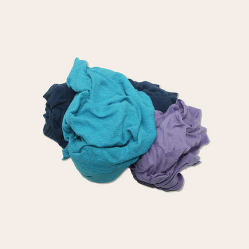 Colored Fleece Rags Recycled and Cleaned | Akron Cotton