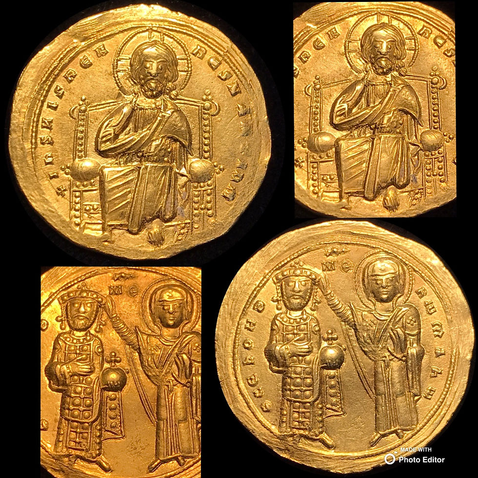 Ancient Byzantine Romanus III Argyrus 1028-1034 ad coin | Errant Artifacts