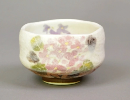紫陽花/繡球抹茶碗【日本製】Hydrangea Matcha Bowl 【Made in Japan】 | greenginkgotea