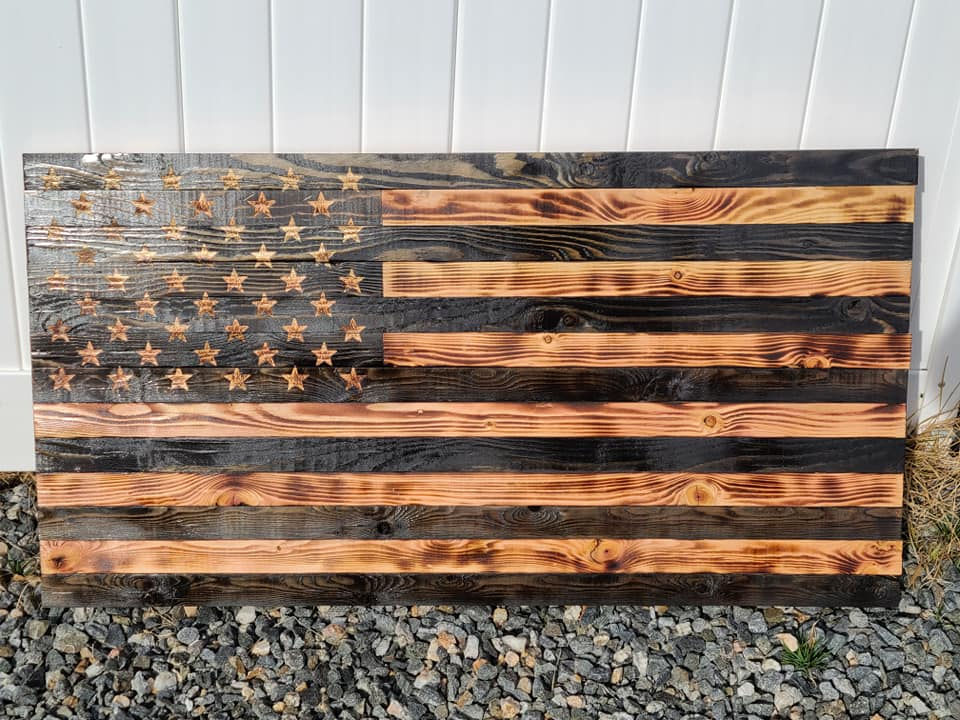 Subdued American Flag | Bear Mountain Wood