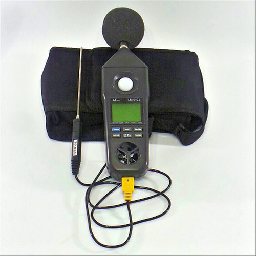 Lutron LM-8102 Anemometer/Noise/Humidity/Lux Meter | Meterbdツ