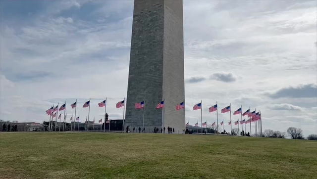 The climb to the top of Washington Monument