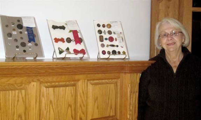 Button collection sewed to history
