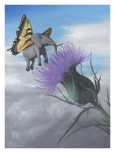 Flutter by the Thistle | Andrew Rola Art