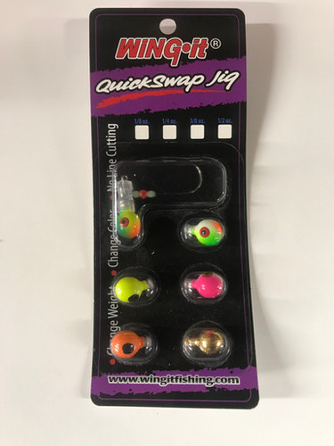 Wing It Quick Swap Jig Pack - 6 colors - various | Wing•It Fishing