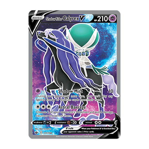shadow rider calyrex v full art - chilling reign 171/198 | Pokelotto