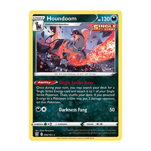 houndoom holo - battle styles 096/163 | Pokelotto