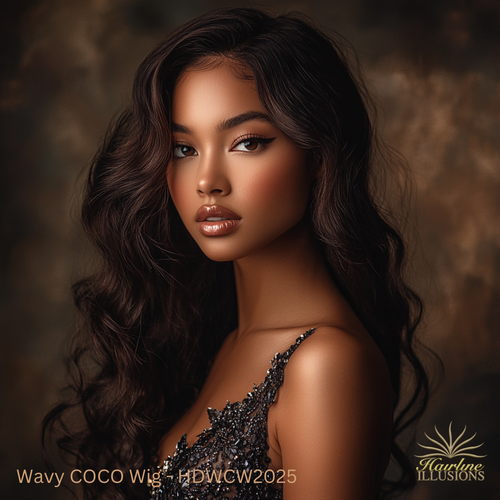 ⚜️ Wavy COCO Wig HDWCW2025 - Readymade Wigs | Hairline Illusions