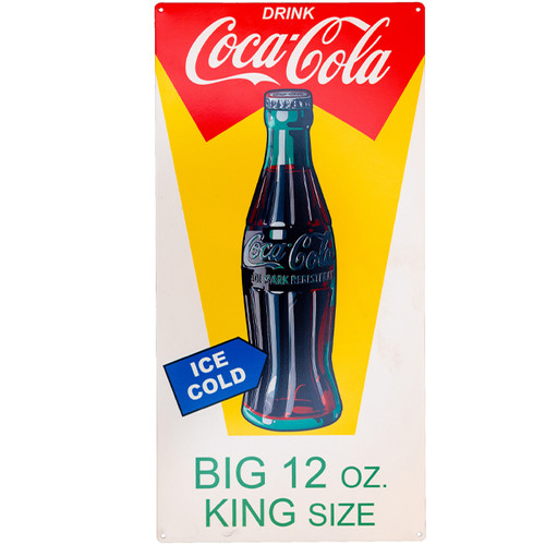 Vintage Coke American Steel Metal Sign. 610mm x 305mm | ManCave