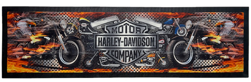 Harley Davidson-Bar Runner. Rugged, long-lasting pub-grade bar runner ...