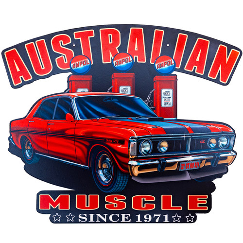 Ford XY 351 GTHO Metal Sign. Die-Cut & made with American Steel | ManCave