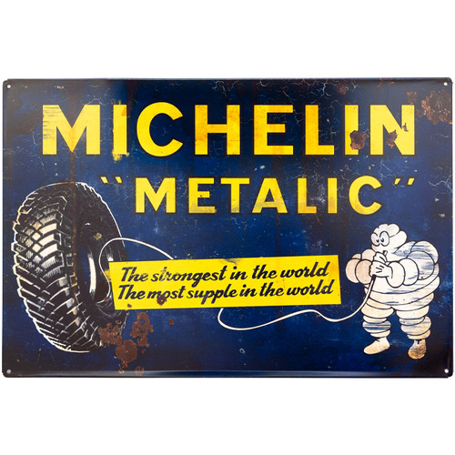 Michelin Tyres Metal Vintage Sign | ManCave Collectables Retro