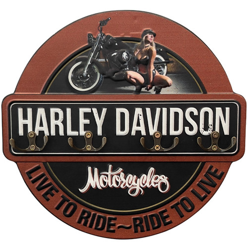 Harley Davidson Coat,Hat & Key Rack Wall Mount | ManCave