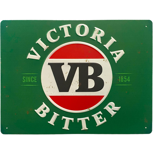 VB Beer embossed metal sign. 400mm x 300mm | ManCave