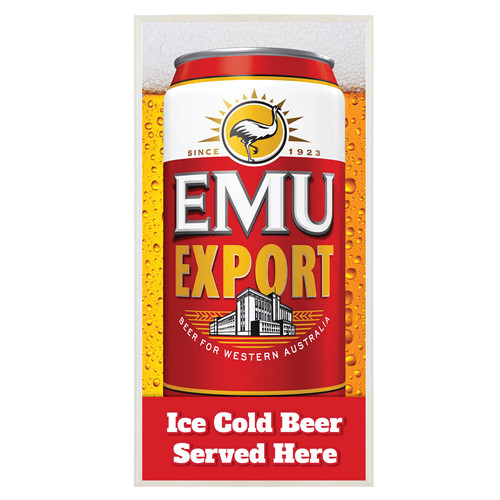 Emu Export Beer Extra Large LED Wall light 1200mm x 600mm | ManCave