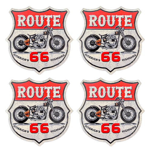 Route 66 Ceramic Drink Coasters | ManCave