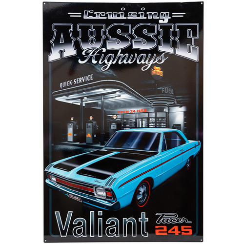 Valiant Pacer 245 Metal Sign. Made with American Steel | ManCave