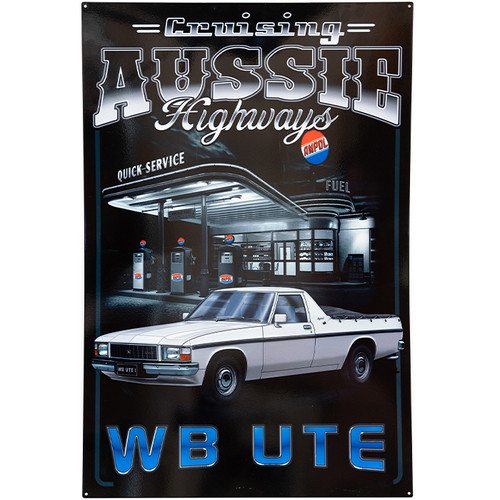 Holden WB Ute. Large Metal Sign. Made with American Steel | ManCave