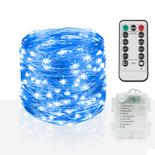 SUDDUS 66ft 200 LED Outdoor String Lights (Blue) | SUDDUS LED
