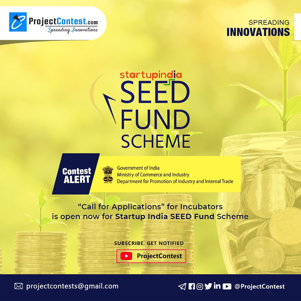 SEED Fund for Startups & Incubators by Startup India Scheme