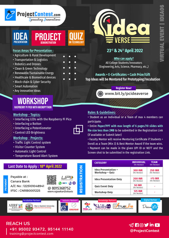 IdeaVerse-Virtual Innovative Idea Symposium by ProjectContest.com