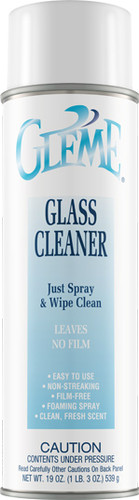 Gleme Glass Cleaner w/Denatured Alcohol 19 oz Cans 12 Case | Janics ...