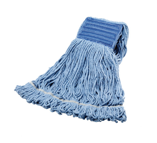 P28313 Blue Blended Loop-End Mop Head | Janics Supply Co.