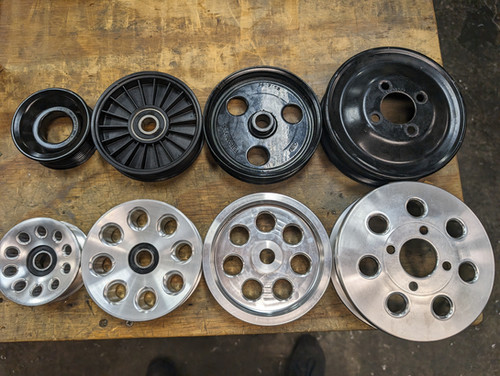 Lambert billet pulley set 7.3L OBS | jccustoms-cnc