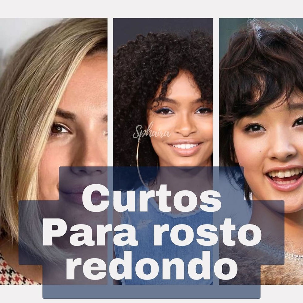 Como escolher corte de cabelo feminino para um formato de rosto redondo ...